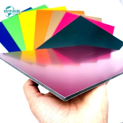 China Material de alumínio Painel composto de alumínio de alto brilho com espessura de 3/4/5 mm à venda