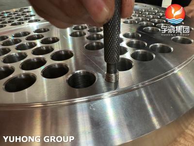 China Stainless Steel Tube Sheet ASME SA240 SS304 For Heat Exchanger 100% Penetrant Testing for sale