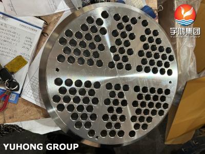 China Stainless Steel Tube Sheet ASME SA240 SS304 For Heat Exchanger 100% Penetrant Testing for sale
