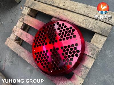 China Stainless Steel Tube Sheet ASME SA240 SS304 For Heat Exchanger 100% Penetrant Testing for sale