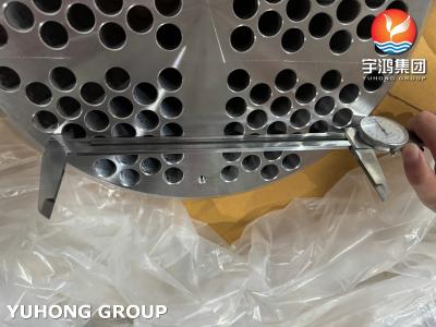 中国 ASTM A403 TP304L 高温腐食耐性用熱交換器チューブシート回転三角設計 販売のため