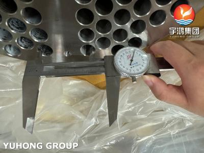 中国 ASTM A403 TP304L 高温腐食耐性用熱交換器チューブシート回転三角設計 販売のため