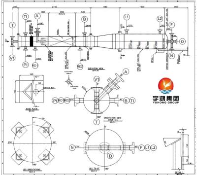 China Vertical Pressure Vessel For Stripping Column Used In Distillation And Separation Processes for sale