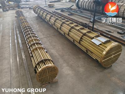 Cina Fascio scambiatore di calore API 660 Tubi ASTM B111 C70600 CuNi, Resistenza all'acqua di mare EN 12452 in vendita