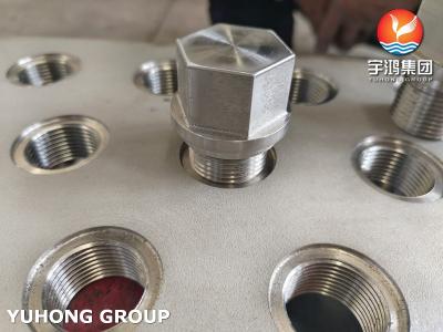 China ASTM A240 SS304/304L Shell And Tube Heat Exchanger Tube Sheet Square Type for sale