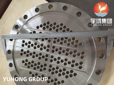 China ASME SA182 F316L Floating Tube Sheet Heat Exchangers / Boiler Tube Sheet for sale