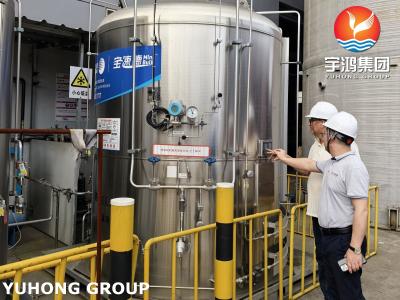 China Glycol Flash Vessel ASME Pressure Vessel Stainless Steel SA240 SS304 Cladding Material for sale
