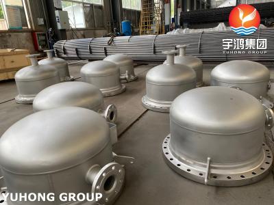 China ASME Code Heat Exchanger Front Head Channel Box with A/B/C/D Type Options for Tube-Side Distribution for sale