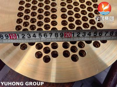 China ASME SB171 C46400 Naval Brass Tubesheet for Marine Heat Exchanger and Condenser for sale