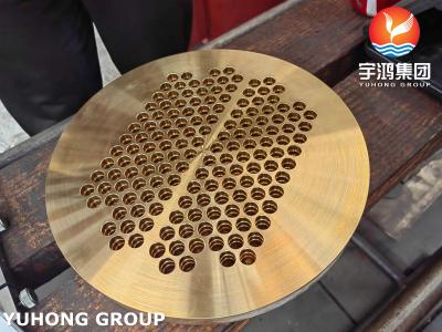 China ASTM B171 C46400 Heat Exchanger Tubesheet In Ships And Power Industry for sale