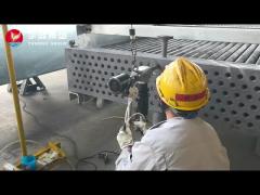 Horizontal Air Cooler Heat Exchanger Convective Forced Draft In Reactor Of Oil Refinery