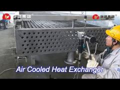 horizontal air cooler heat exchanger convective forced draft in reactor of oil refinery