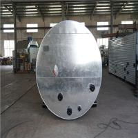 China 4 Transverse Base Asphalt Heating Tank Round Shape For Bitumen Storage for sale