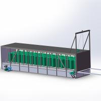 China Q235B Steel Temperature Control Container Loading Drum Bitumen Melter for sale