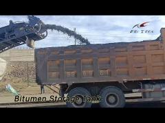 Heating Bitumen Storage Tank Horizontal Easy Transfer For Asphalt Heating