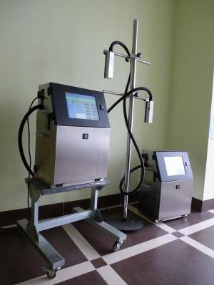 Cina 4 linee stampante a getto di inchiostro automatica For Date Code di 200m/min in vendita