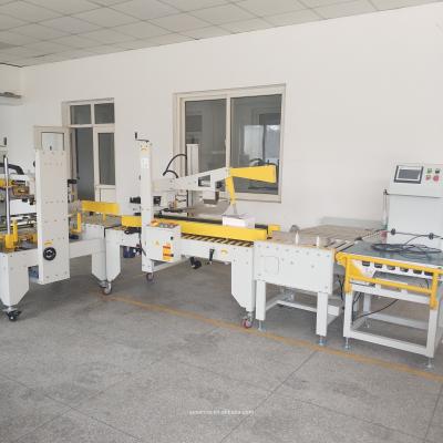 China Cinta adhesiva de la empaquetadora de la caja del cartón del control 720ctns/hr del PLC 75m m en venta