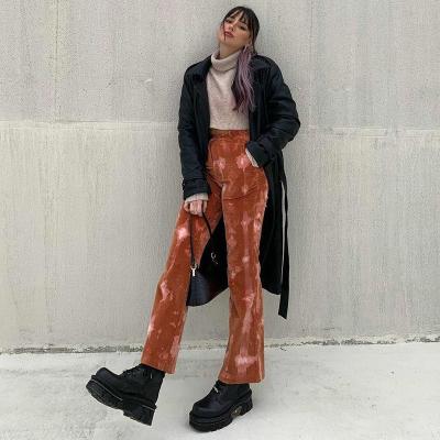 China De Toevallige Broek van de zomerdames, Hoge Rechte het Beenbroeken van Waisted Te koop