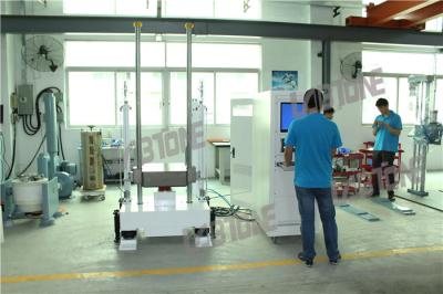 중국 도표 100 x 100 cm MIL-STD-202F를 가진 200kg 탑재량 충격/융기 검사자 충격 테스트 체계 판매용