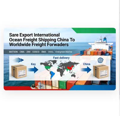 China Safe International Ocean Freight Shipping Services From China To Worldwide for sale