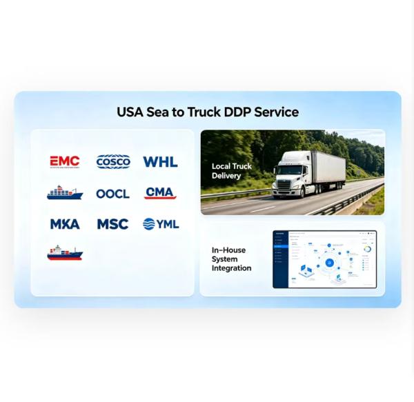 Quality USA Sea To Truck DDP Service For Reliable Door To Door Logistic for sale