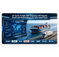 Quality Oversized Cargo US Sea Freight DDP Shipping With Regular Vessel / Truck Delivery for sale
