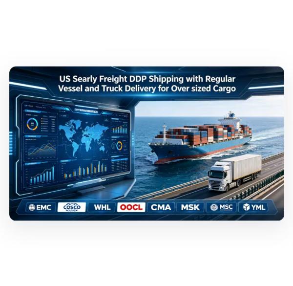 Quality Oversized Cargo US Sea Freight DDP Shipping With Regular Vessel / Truck Delivery for sale