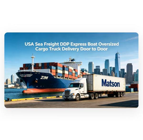 Quality USA Sea Freight DDP Express Boat Oversized Cargo Truck Delivery Door to Door for sale
