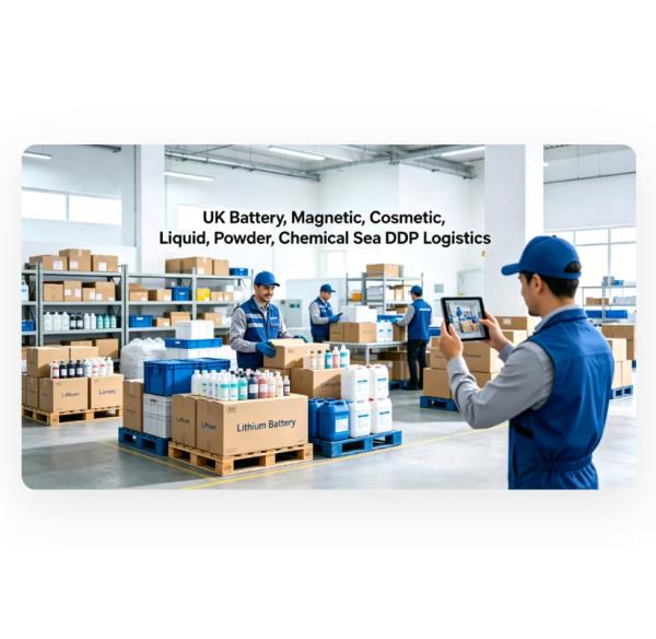 Quality Stable Shipping to UK DDP Sea Freight Logistics For Battery Magnetic Cosmetic Liquid Powder Chemical for sale