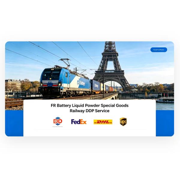 Quality DDP Shipping Rail Transport Service For Special Goods Battery Liquid Powder for sale