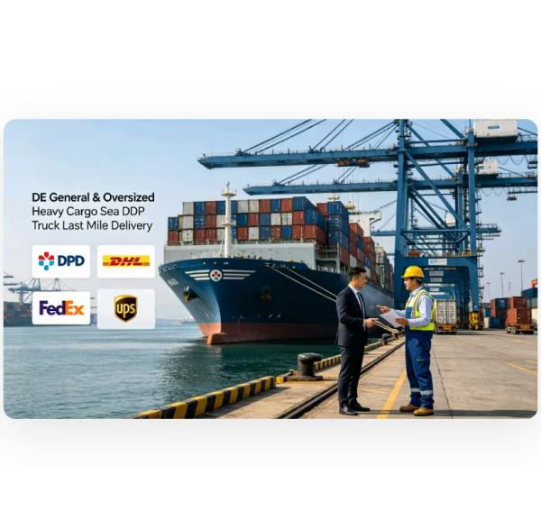Quality DDP Sea Freight Shipping to Germany Truck Last Mile Delivery For Oversized Heavy Cargo for sale
