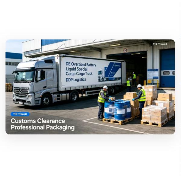 Quality DDP Logistics Shipping To Germany Truck Delivery Service For Oversized Battery Liquid Cargo for sale