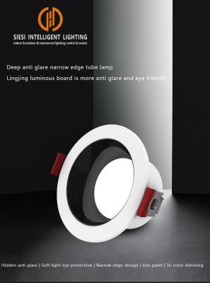 China Tiefe Anti-Glare Dimmable LED Down Light 6500K 6,5W Runde LED Downlight zu verkaufen