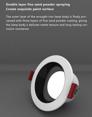 China Tiefe Anti-Glare Dimmable LED Down Light 6500K 6,5W Runde LED Downlight zu verkaufen