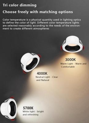 China Tiefe Anti-Glare Dimmable LED Down Light 6500K 6,5W Runde LED Downlight zu verkaufen