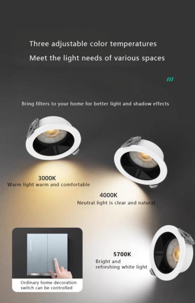 Quality White LED Spot Light 7W Dimmable LED Spotlight Anti Glare For Hotel / Commercial for sale