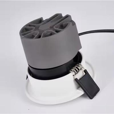 中国 ホテル 商用 LED 下照明 調整可能な 9W 天井 暗調 可 収納 スポットライト 照明防止 販売のため