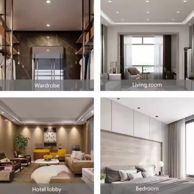 中国 ホテル 商用 LED 下照明 調整可能な 9W 天井 暗調 可 収納 スポットライト 照明防止 販売のため