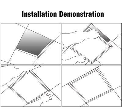 China Recessed LED Panel Light 300X300 600X600 300X1200 Aluminum LED Backlight Panel for sale