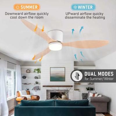 China Ventilador de teto LED moderno com economia de energia 36W 650mm Ventilador de teto com lâminas e luz à venda