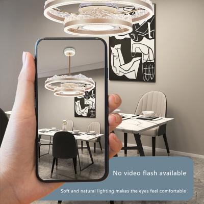 China Classic Minimalist Round LED Ceiling Light Fan 240W 600mm Leafless Ceiling Fan for sale