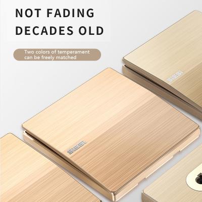 Китай V6 Luxury UK EU 1/2/3/4 клавишный выключатель включения/выключения, кнопка звонка, водонагреватель, кондиционер, настенный выключатель света, розетка продается