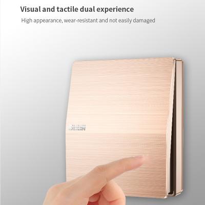 Китай V6 Luxury UK EU 1/2/3/4 клавишный выключатель включения/выключения, кнопка звонка, водонагреватель, кондиционер, настенный выключатель света, розетка продается