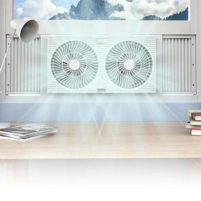 China Home Ceiling Exhaust Fan 9 Inch Double Reverse Window Fixture DC Exhaust Fan Remote Control for sale