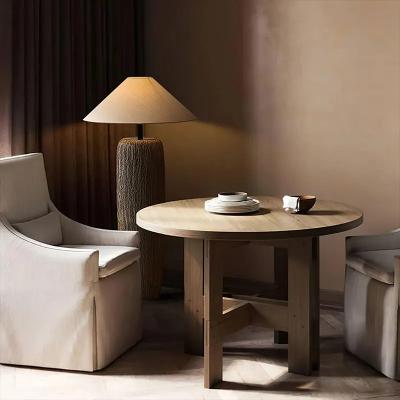 China Wholesale Customized Retro Ceramic Fabric Attic Living Room Bedroom LED Standing Lamp Floor Lamp Desk Light for sale
