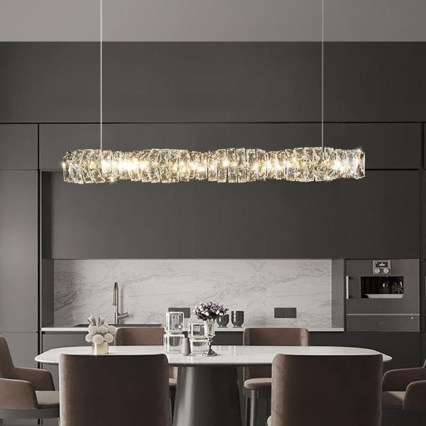 Quality Warm Romantic Rose Gold Bedroom Living Room LED Pendant Light Acrylic Restaurant for sale