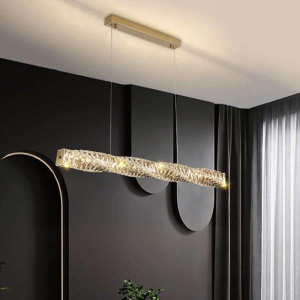 Quality Warm Romantic Rose Gold Bedroom Living Room LED Pendant Light Acrylic Restaurant for sale