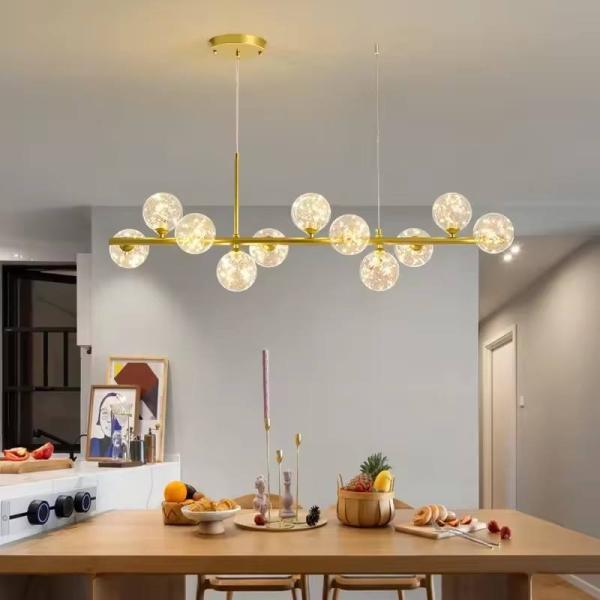 Quality Dining Room Home Decor Chandelier Glass Magic Bean Lamp LED Pendant Light for sale