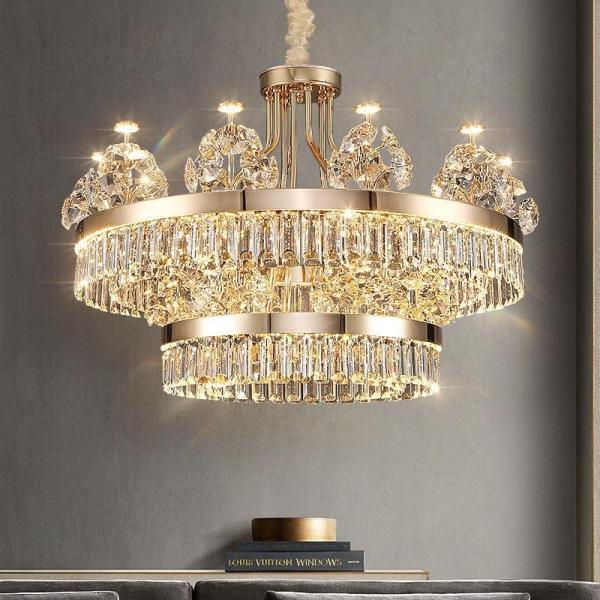 Quality Hotel Villa LED Pendant Light , Restaurant Luxury Modern Crystal Chandelier For for sale
