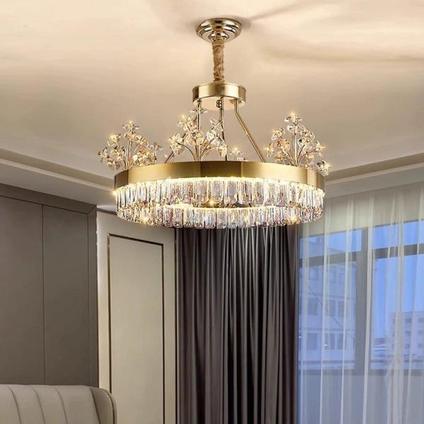 Quality Hotel Villa LED Pendant Light , Restaurant Luxury Modern Crystal Chandelier For for sale